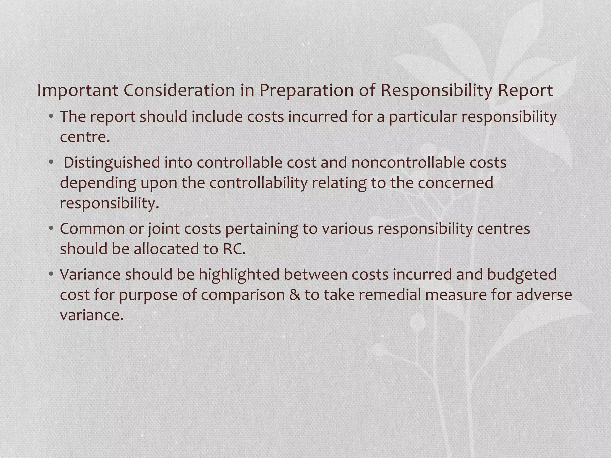 Responsibility Accounting | PPTX