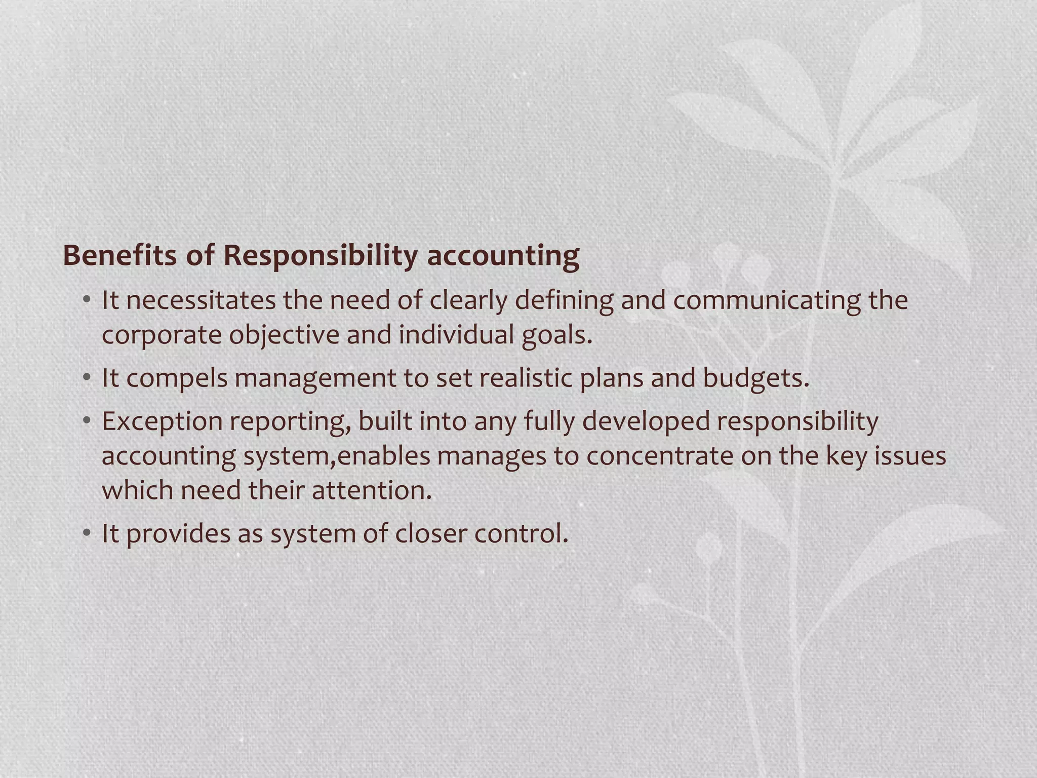 Responsibility Accounting | PPTX