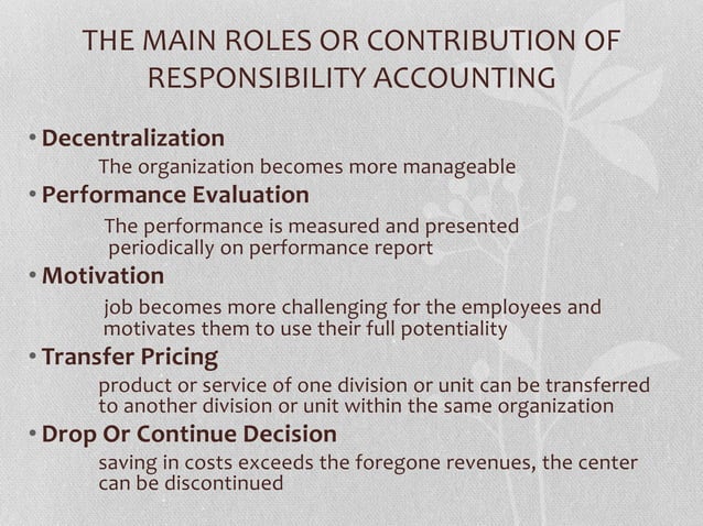 Responsibility Accounting | PPTX