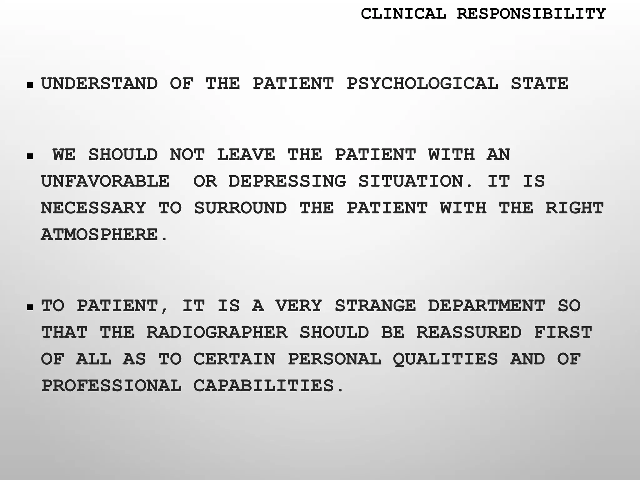 Responsibility of radiographer | PDF