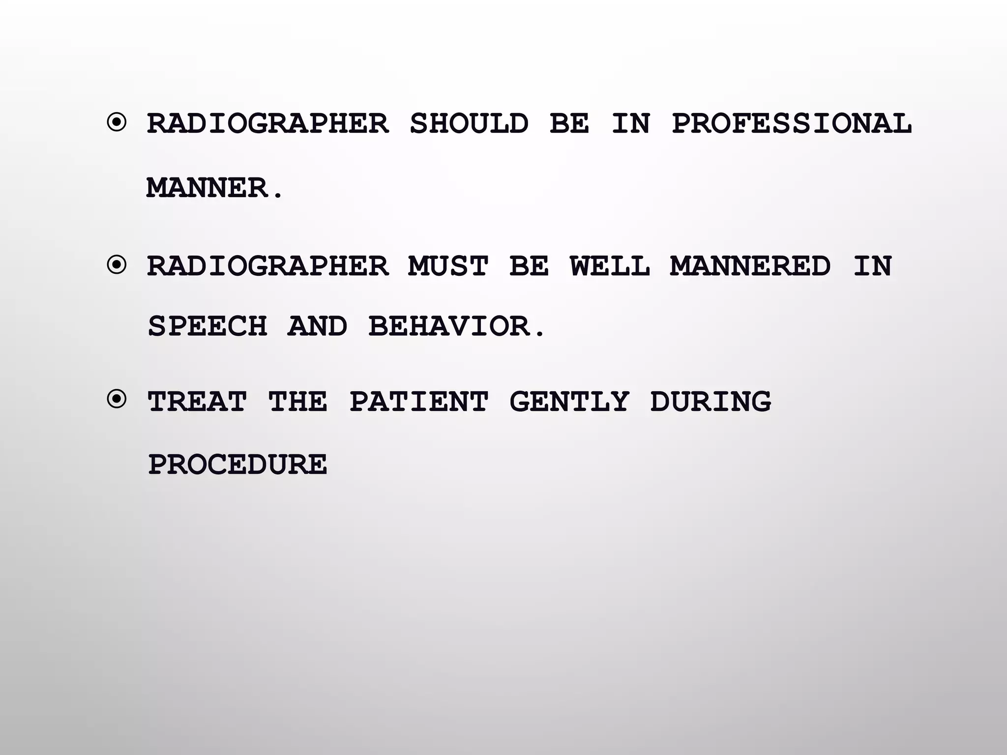 Responsibility of radiographer | PDF