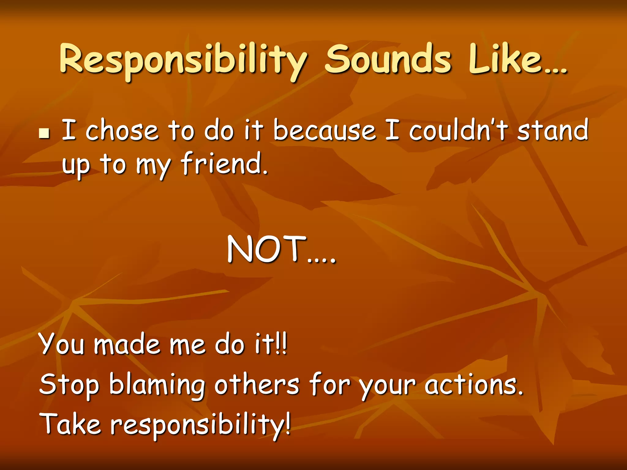 Responsibility+powerpoint | PPT