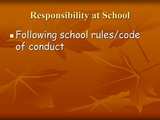 Responsibility+powerpoint | PPT