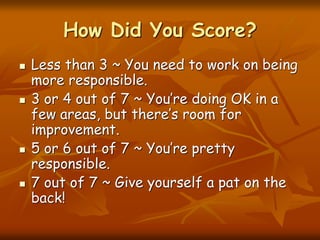 Responsibility+powerpoint | PPT