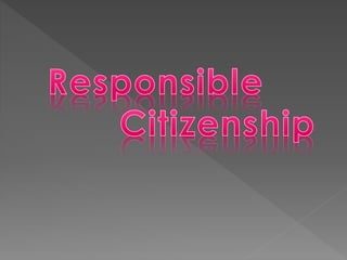 Responsible citizen(1) | PPTX