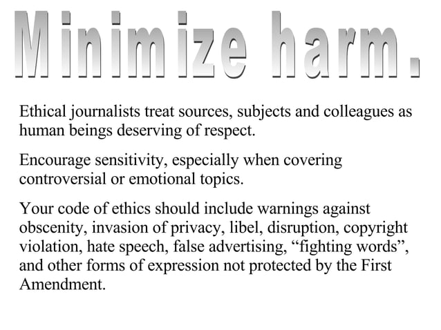 Responsible Journalism | PPT