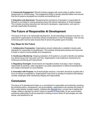 Responsible AI: The Future of Safe and Ethical AI Development | PDF