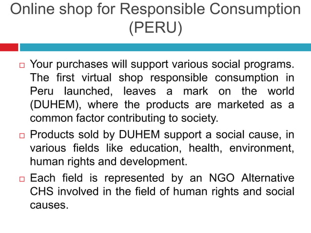 Responsible Consumption | PPT