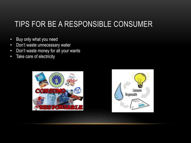 Responsible consumption | PPTX | Environment | Science