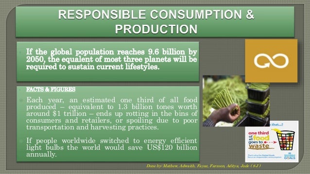 Responsible consumption and production