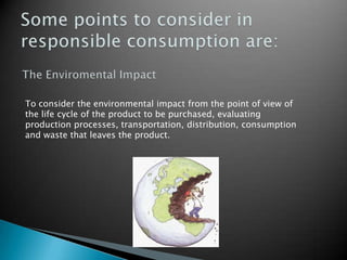 Responsible Consumption | PPT