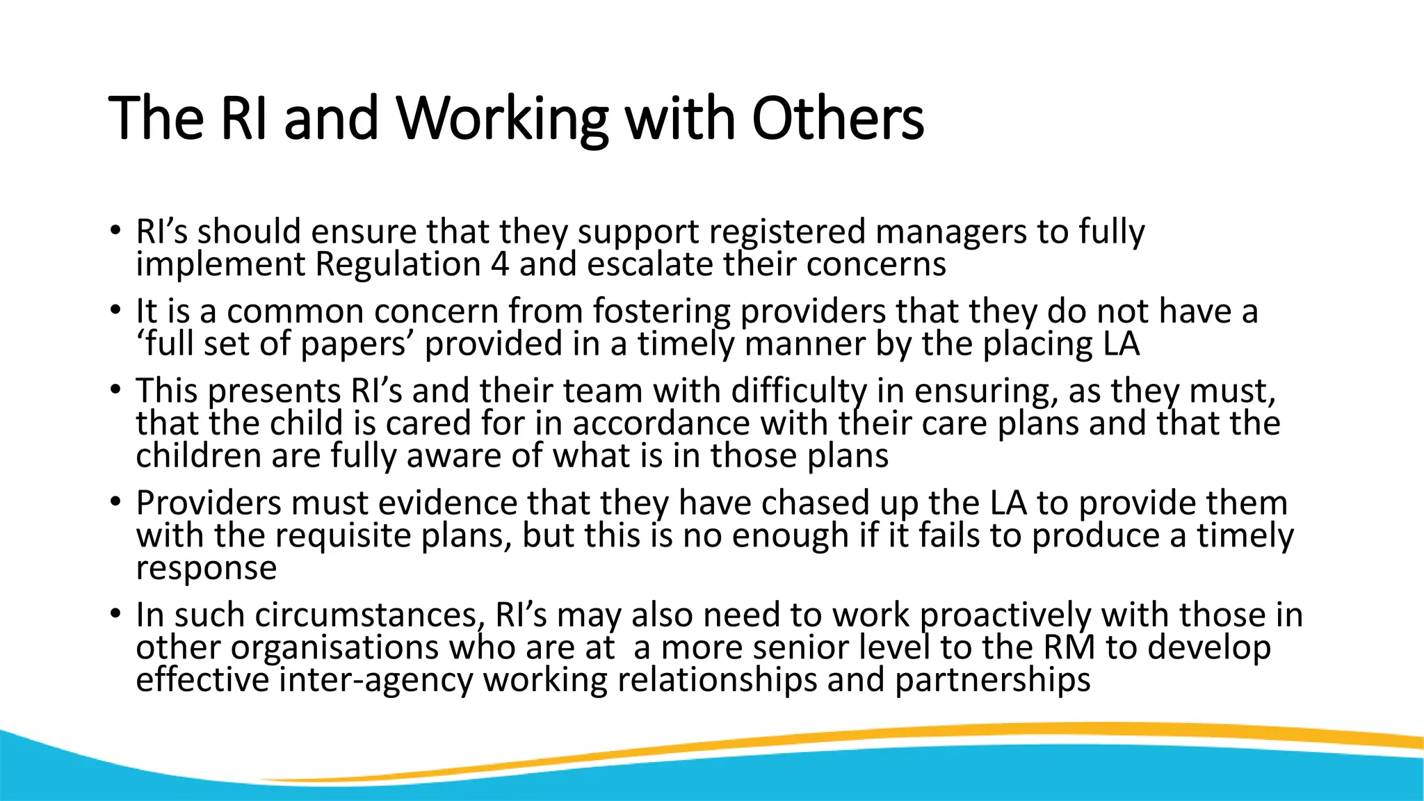 Responsible Individual - RI Training for Foster Care agencies - F5 ...