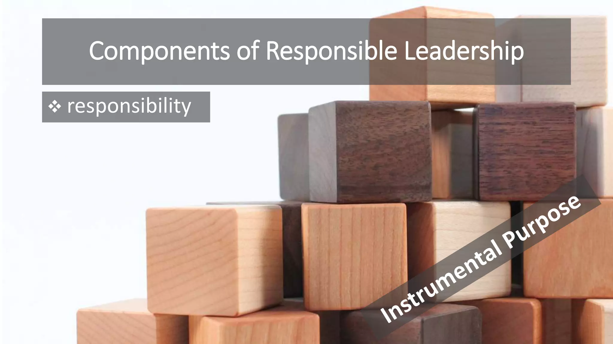 Responsible leadership by Siara Johnson | PPT