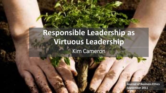 Responsible leadership by Siara Johnson | PPT