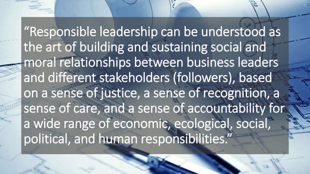 Responsible leadership by Siara Johnson | PPT