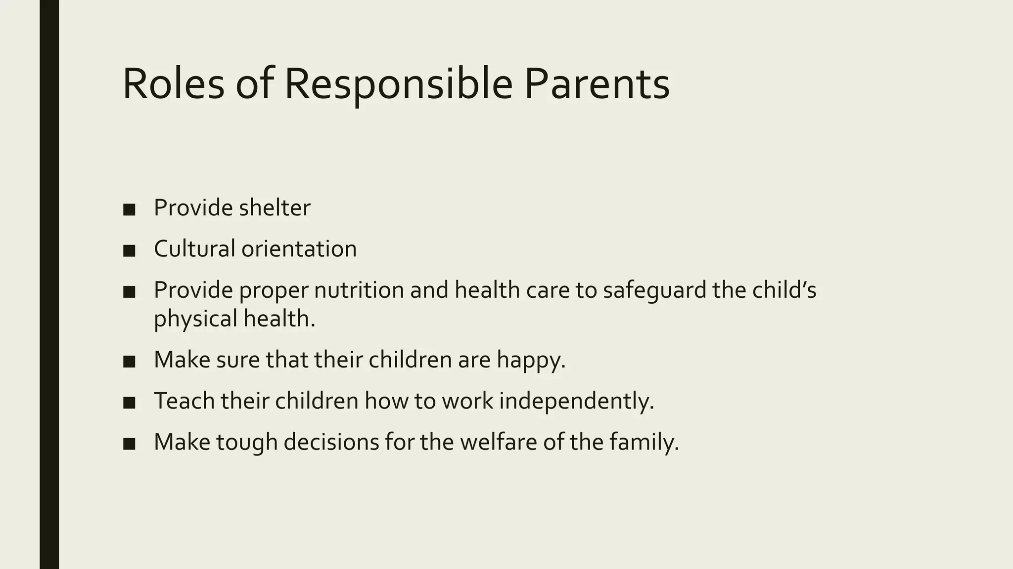 Responsible parenthood | PPTX