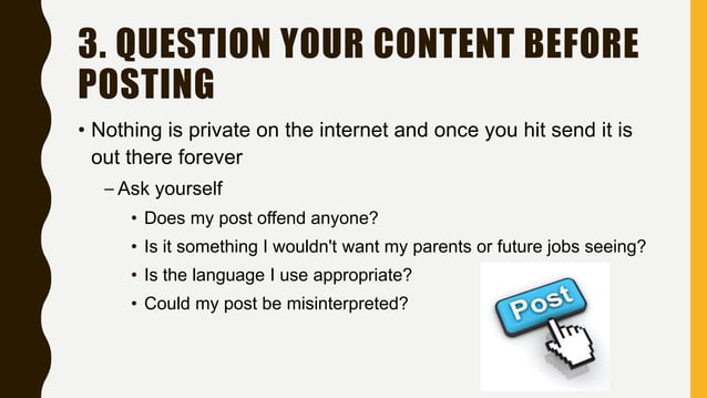 Responsible social media usage | PPTX