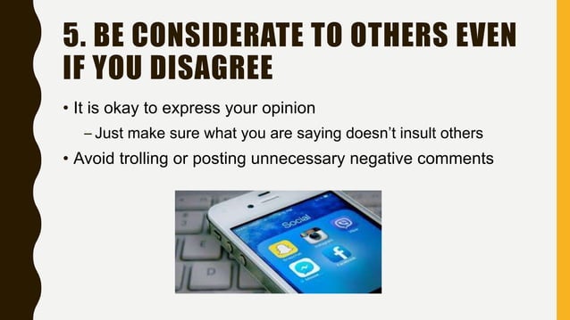 Responsible social media usage | PPTX