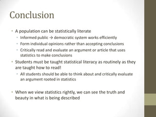 Responsible statistics | PPTX