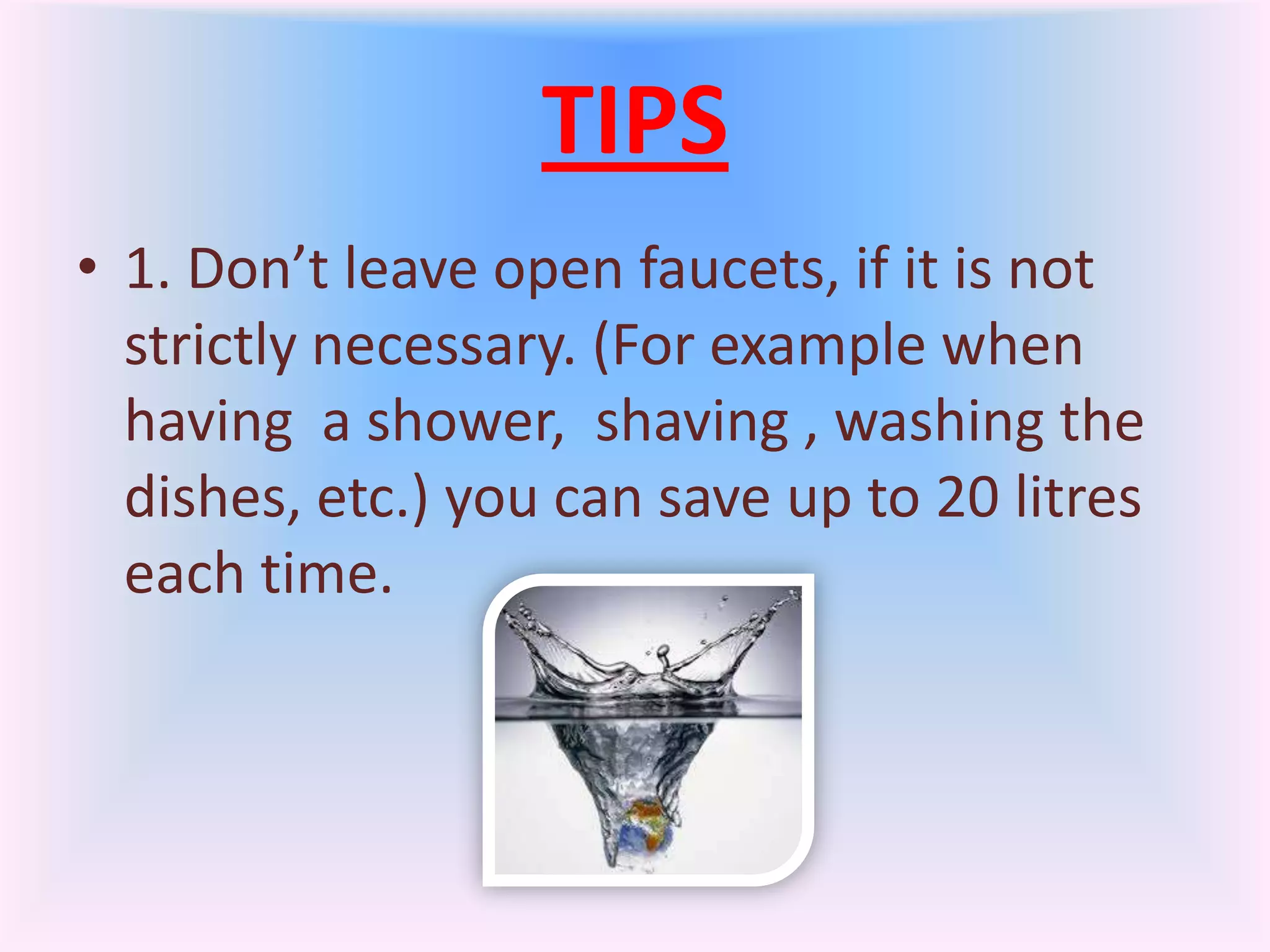 Responsible use of water | PPT
