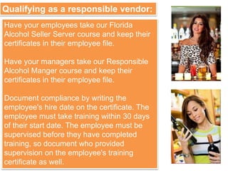 Responsible vendor training florida | PPTX | Alcoholic Beverages | Food ...