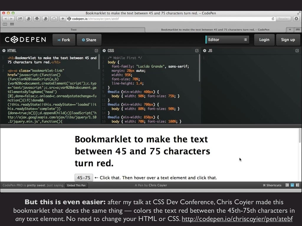 Margins & Font Size The