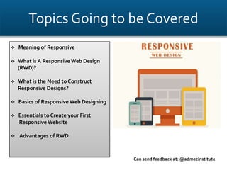 Responsive Web Designing Fundamentals | PPT