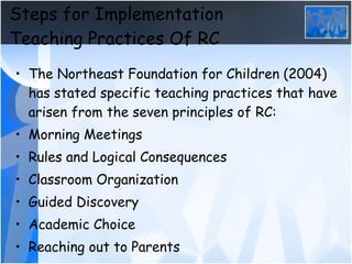 Responsive Classroom | PPT