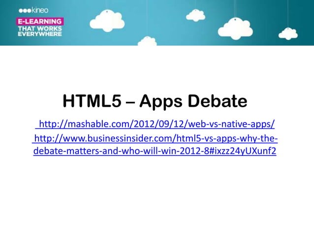 Kineo Responsive Elearning | PPT