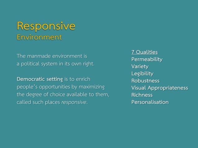 Responsive Environment - บททบทวนทฤษฏีสภาพแวดล้อมที่ตอบสนอง การออกแบบ ...