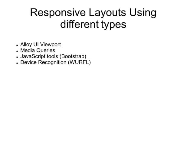 Responsive layouts by Maqbool | PPT