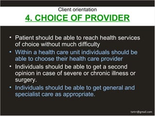 Responsiveness in health care | PPT