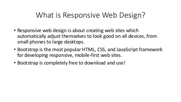 Responsive web design | PPT