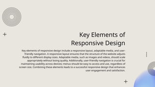 Responsive Web Design: Key Elements & Best Practices | PPTX
