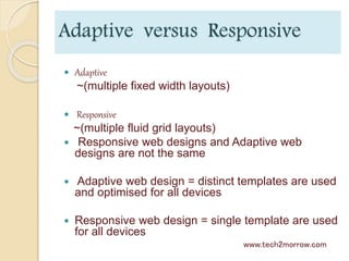 Responsive web design | PPT