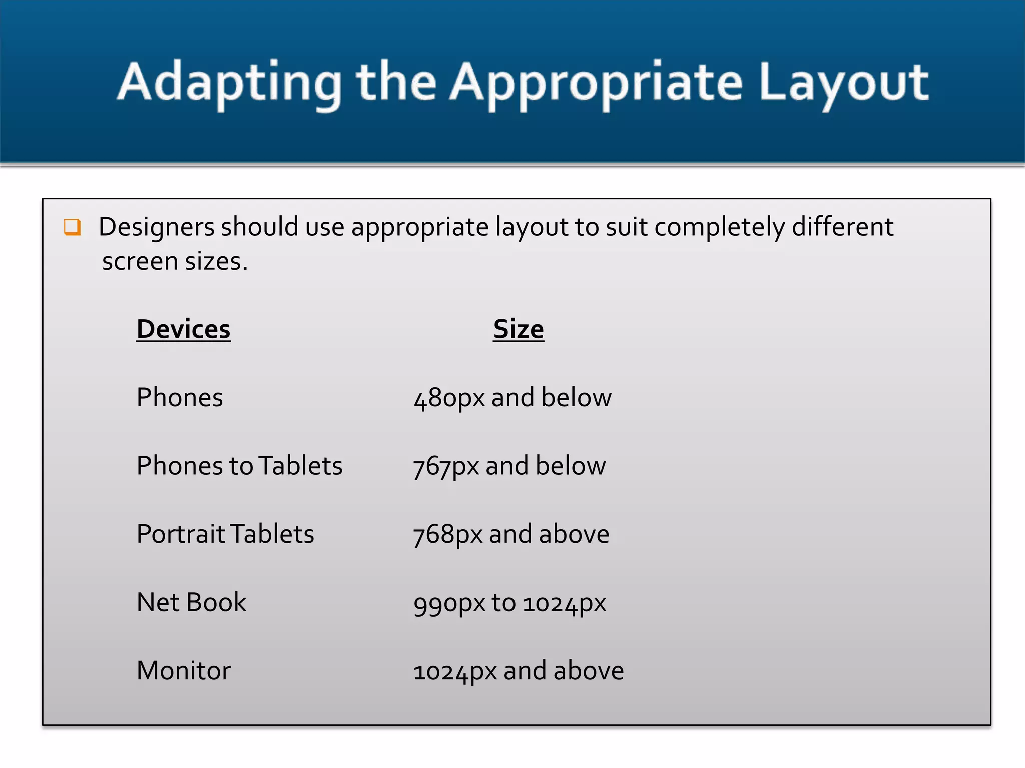 Responsive web designing ppt(1) | PPTX