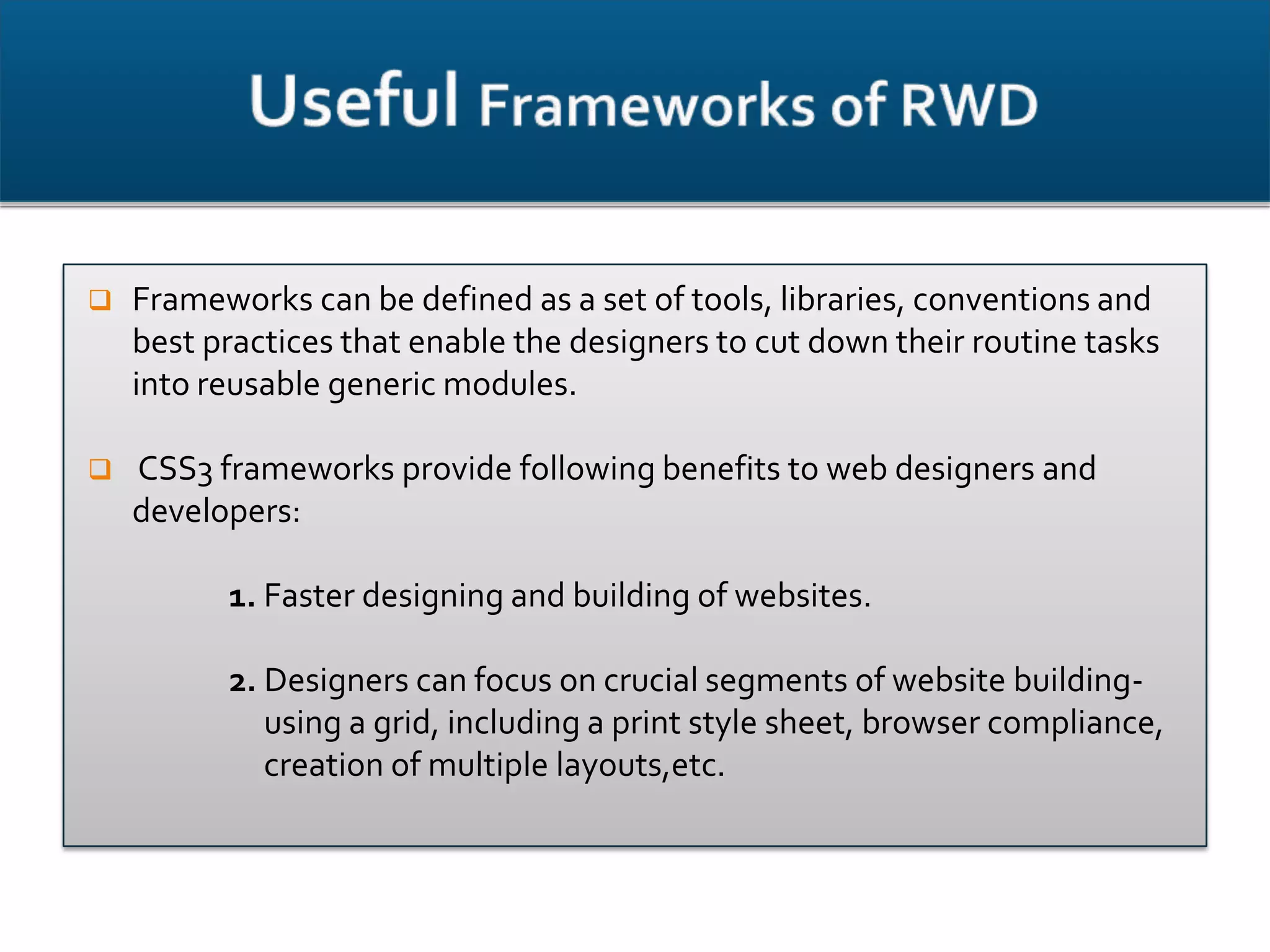 Responsive web designing ppt(1) | PPTX