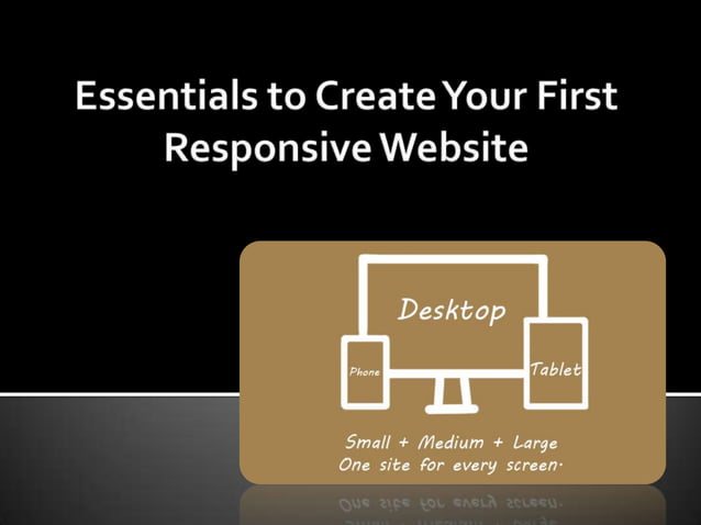 Responsive web designing ppt(1) | PPTX | Web Development | Internet