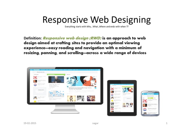 Responsive web desing | PDF | Web Design and HTML | Internet