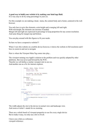 Responsive web design tutorial simple easy | PDF