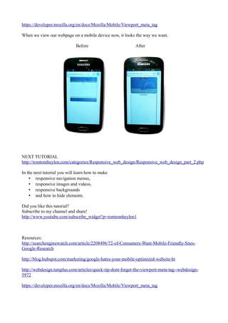 Responsive web design tutorial simple easy | PDF