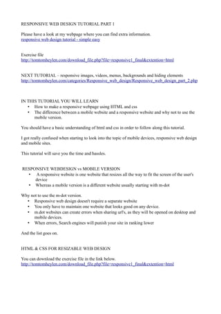 Responsive web design_part_1 | PDF | Free Download