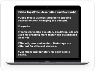 Responsive web design ppt | PPTX