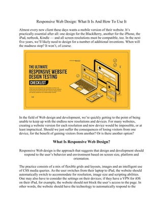 Responsive Web Designs.pdf | Web Design and HTML | Internet
