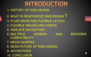 Responsive web design ppt | PPTX | Web Development | Internet