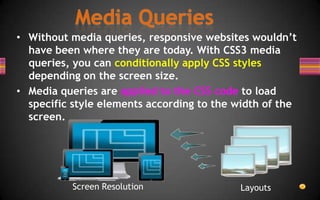 Responsive web design ppt | PPTX | Web Development | Internet