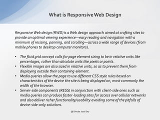 Responsive web design with various grids and frameworks comparison | PPT