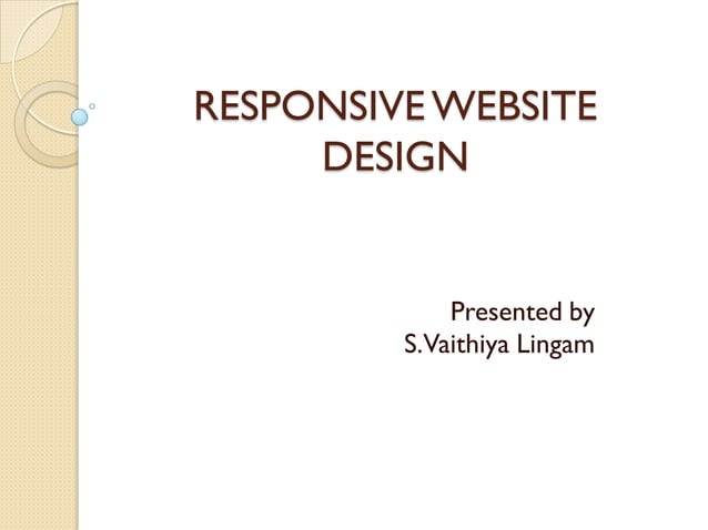 Responsive website design | PDF