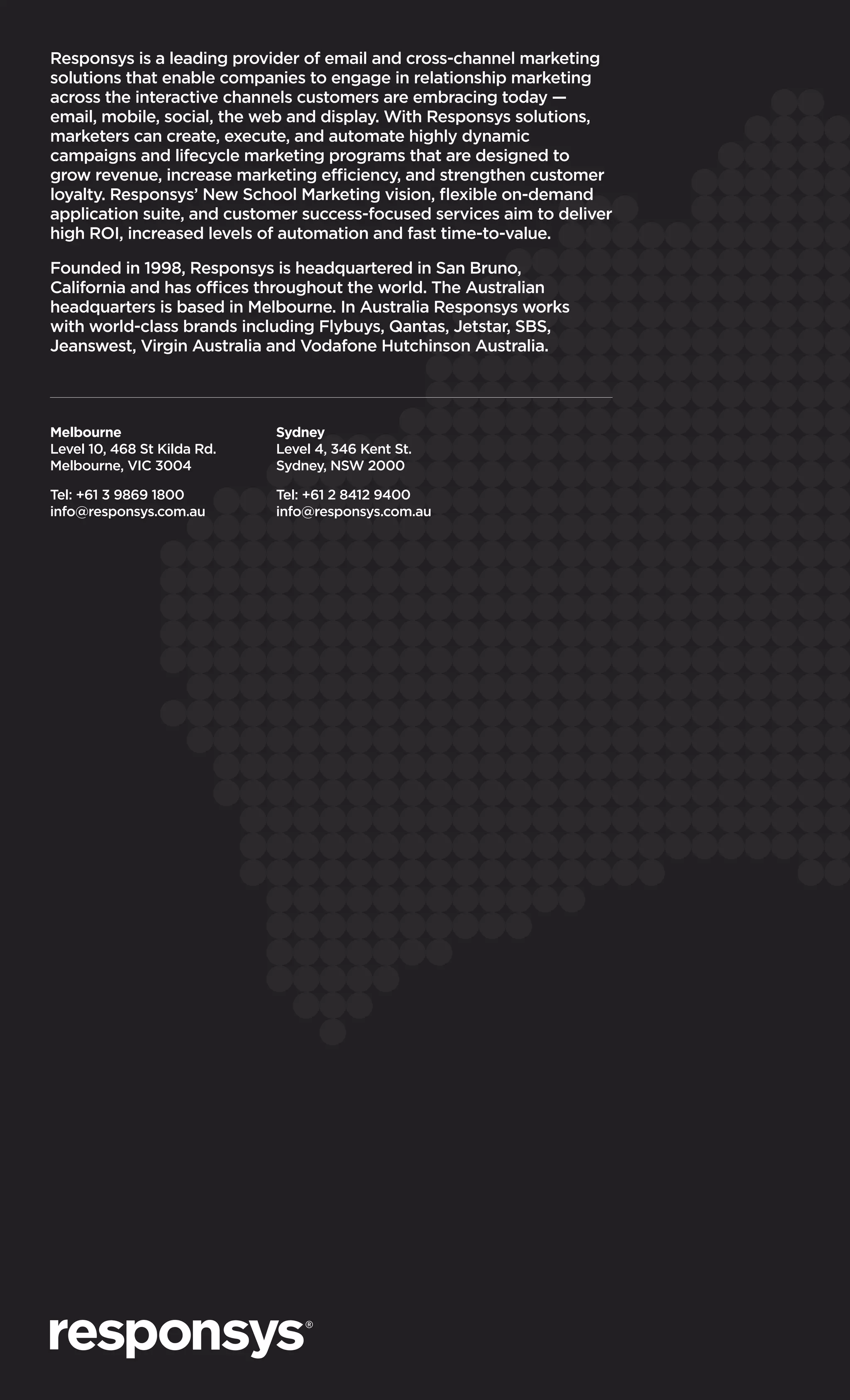 Responsys big australia_report | PDF