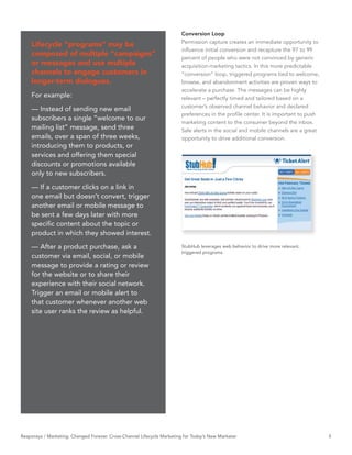 Responsys Cross Channel Lifecycle Marketing | PDF